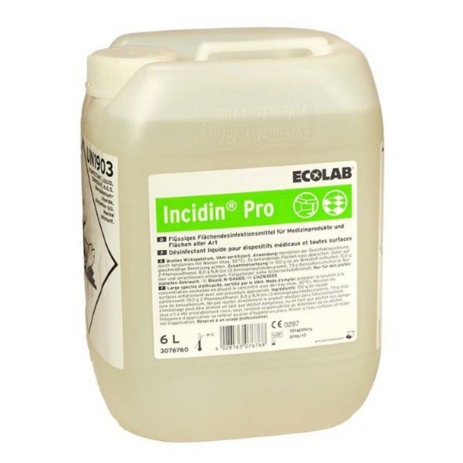 Ecolab Incidin Pro felületfertőtlenítő koncentrátum, 6L - Bunzl ...